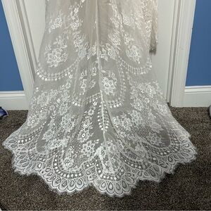 BHLDN | Dresses | Nwt Bhldn Size 2 Cascading Lace Gown Wedding Dress ...